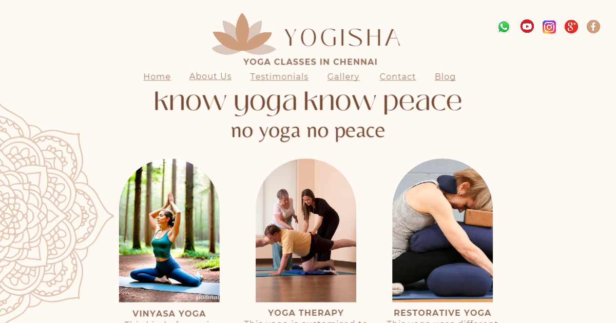 Yogisha - Yoga classes in Chennai